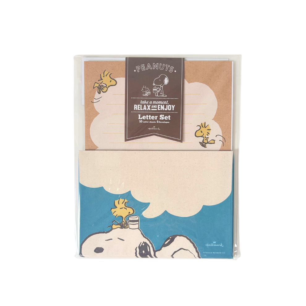Hallmark Snoopy Peanuts Letter Set - Relax Design – Kizuna Stationery